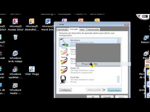 Como Instalar e Configurar um microfone no PC Windows 7 - YouTube