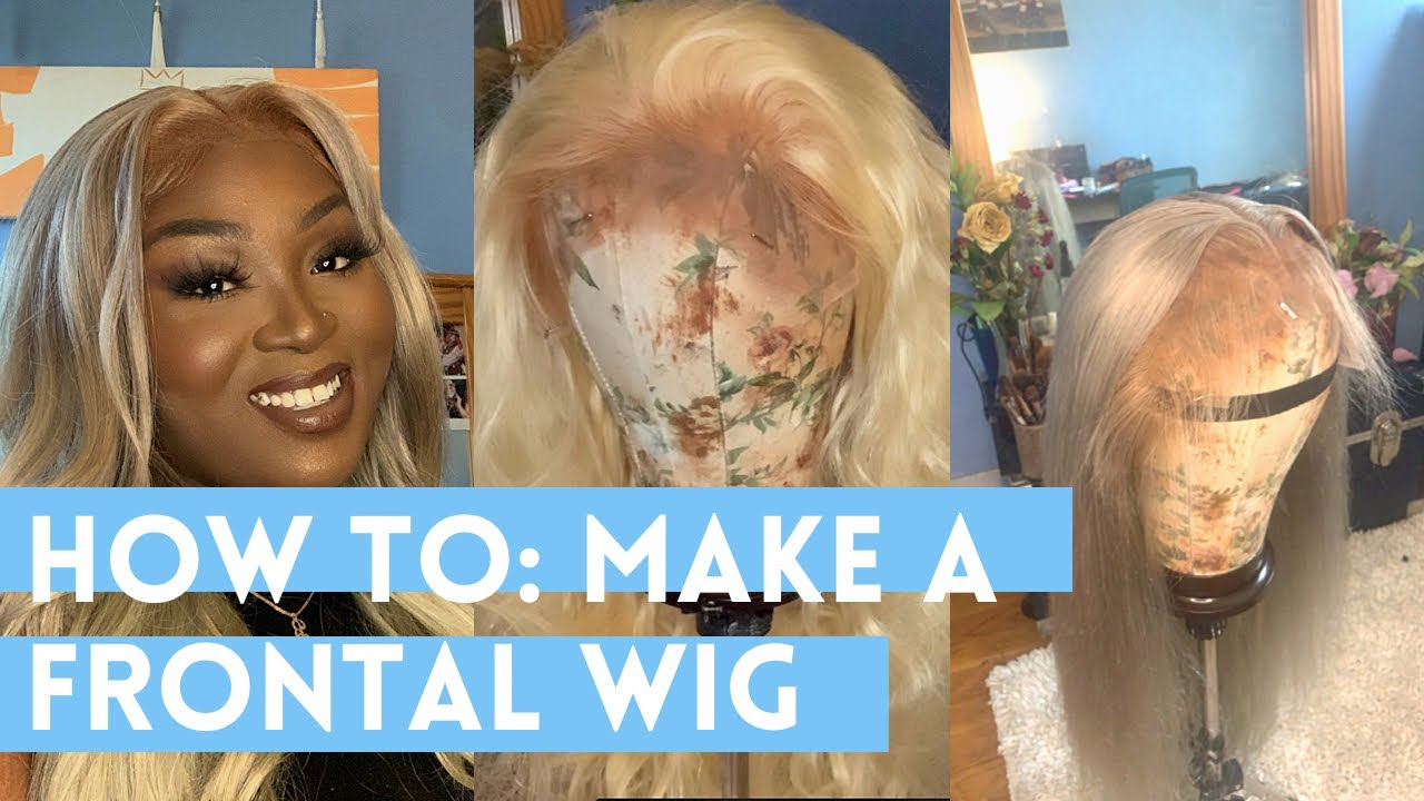 HOW TO: Constructing/sewing a frontal wig - YouTube