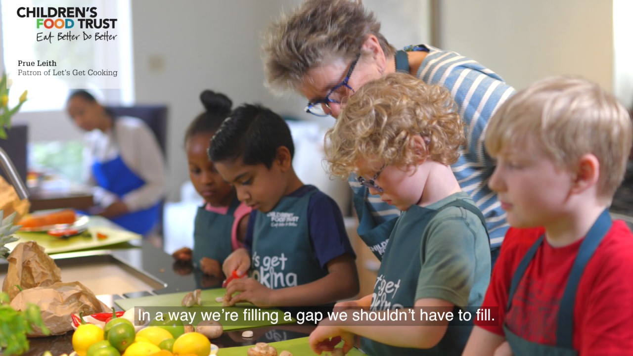 Prue Leith cooking with children - YouTube