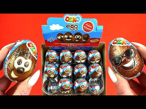 🍫 OZMO Chocolate Surprise Eggs Satisfying ASMR Unboxing!