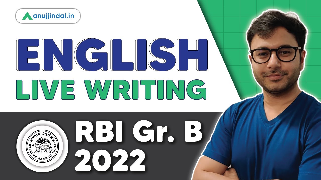English Descriptive Live Writing Test | RBI Grade B 2022 - YouTube