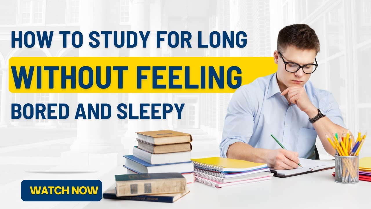 How to study for hours without feeling bored and sleepy | Study tips ...