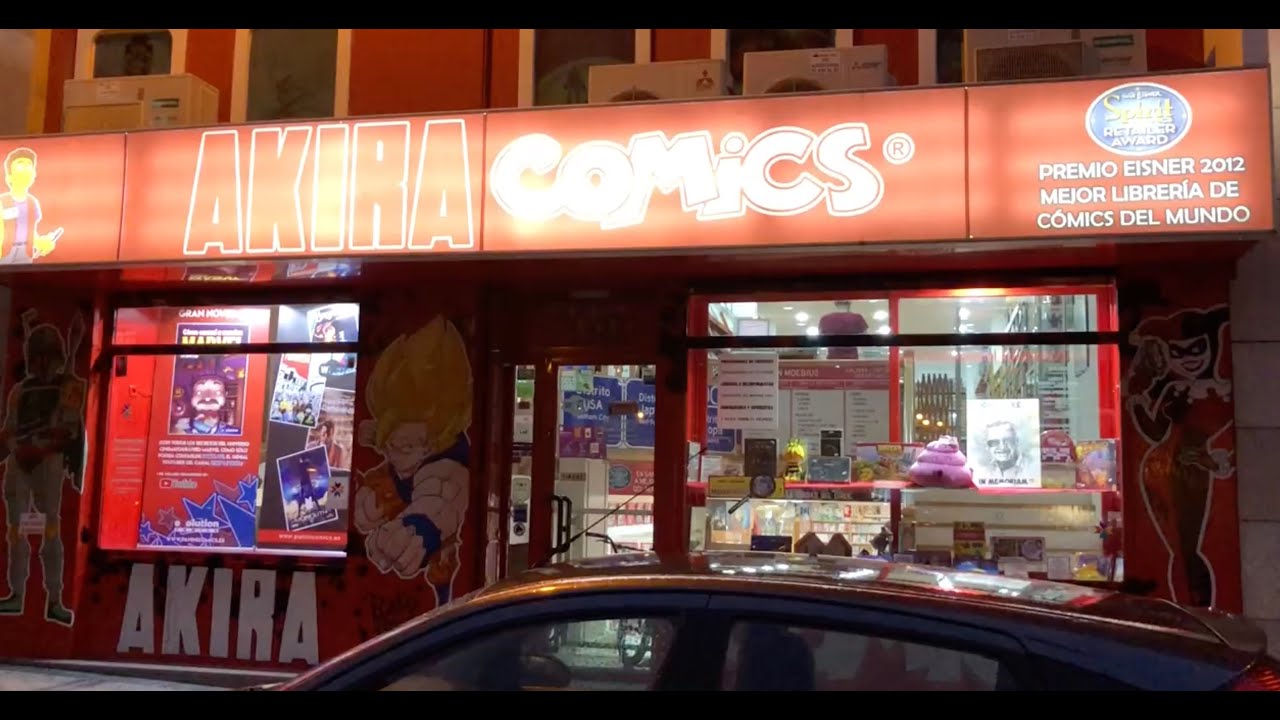 Akira Comics Tour - Madrid, Spain - Comic Shop - YouTube