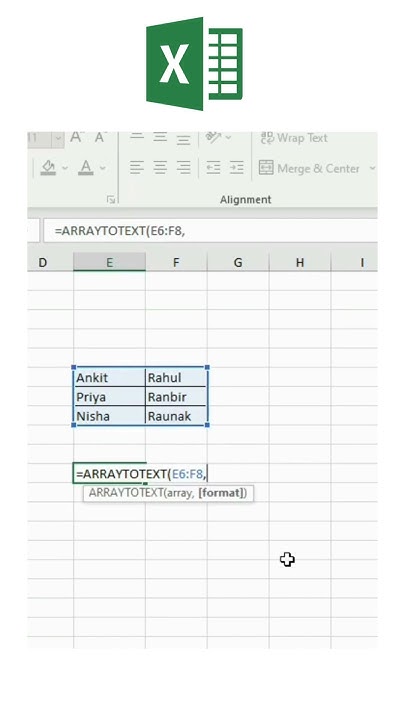 Arraytotext In Excel Exceltips Shortsyoutube Shorts Excelshorts Youtube
