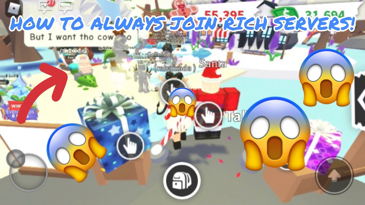 How to always join a rich trading server in Adopt Me Roblox! - YouTube