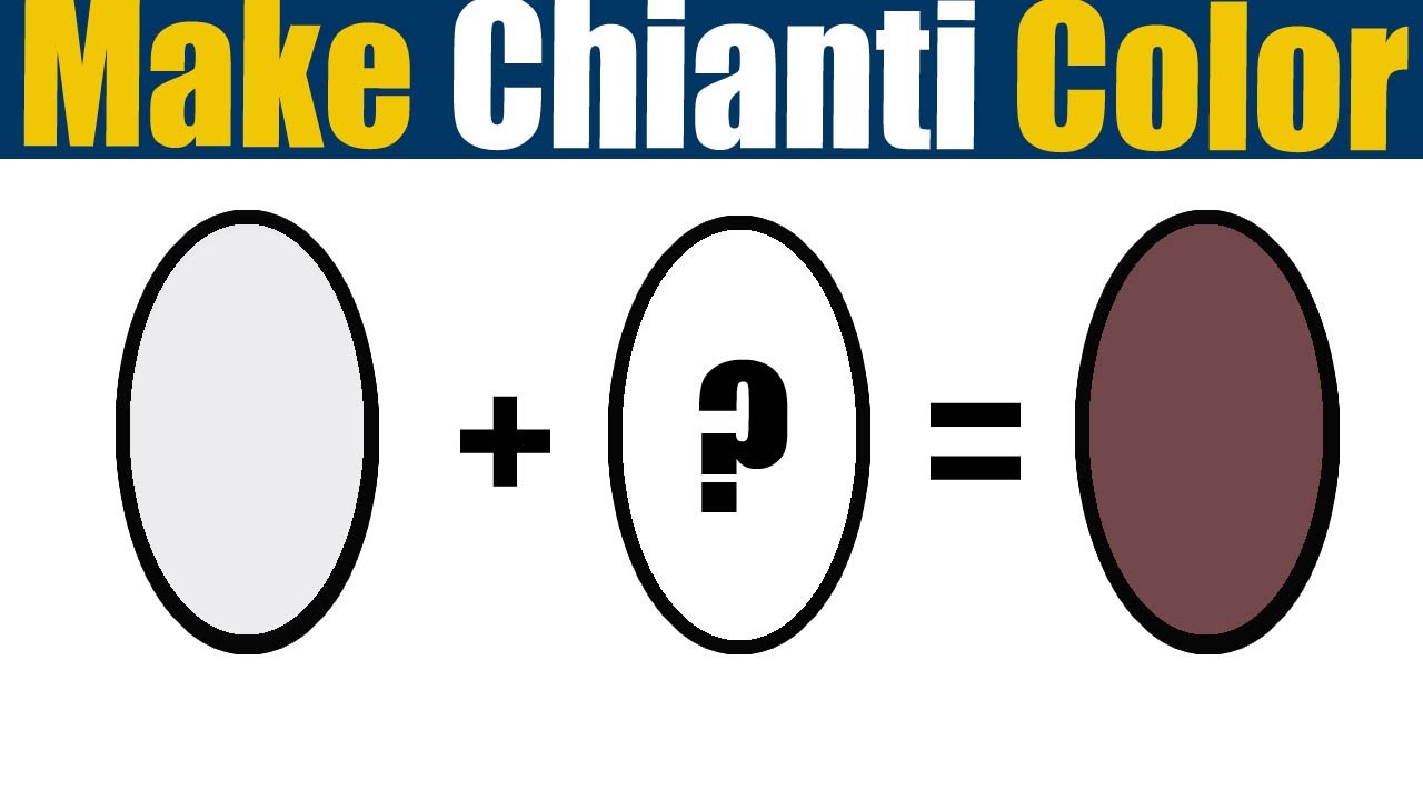 How To Make Chianti Color What Color Mixing To Make Chianti - YouTube