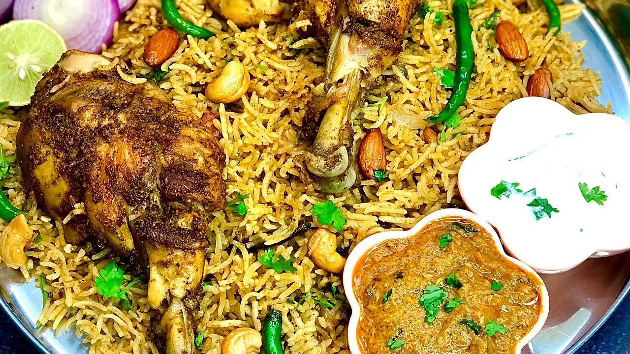 Chicken Mandi Biryani Recipe | Arabian Chicken Mandi| Mandi Biryani ...