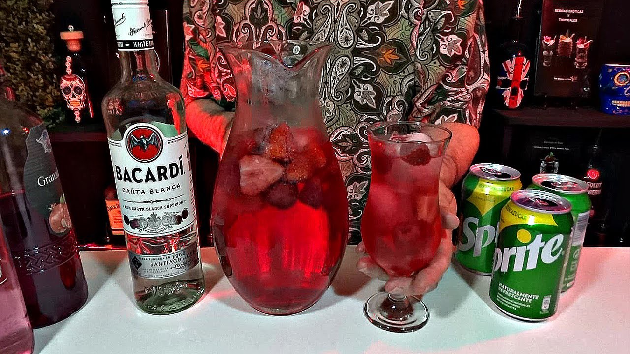 Bebida LABIOS ROJOS con RON - YouTube