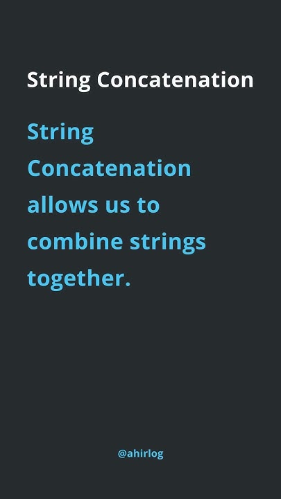 Day 3: Strings, String Concatenation & String Interpolation | Uppercase & Lowercase - YouTube