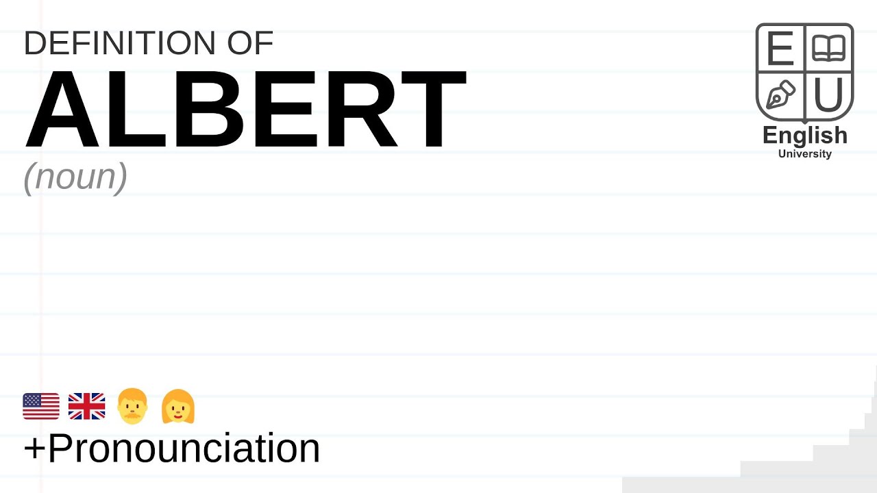 ALBERT meaning, definition & pronunciation | What is ALBERT? | How to ...