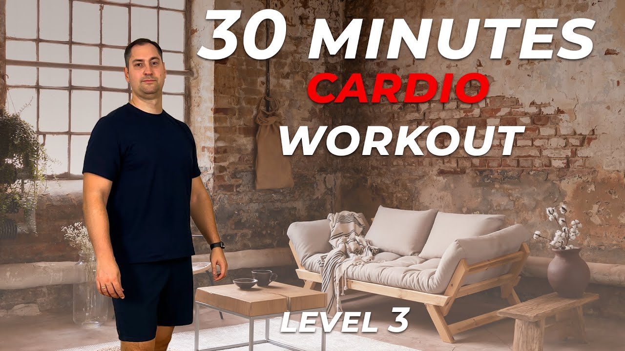 30 MINUTES CARDIO WORKOUT FOR BEGINNERS | LEVEL 3 - YouTube