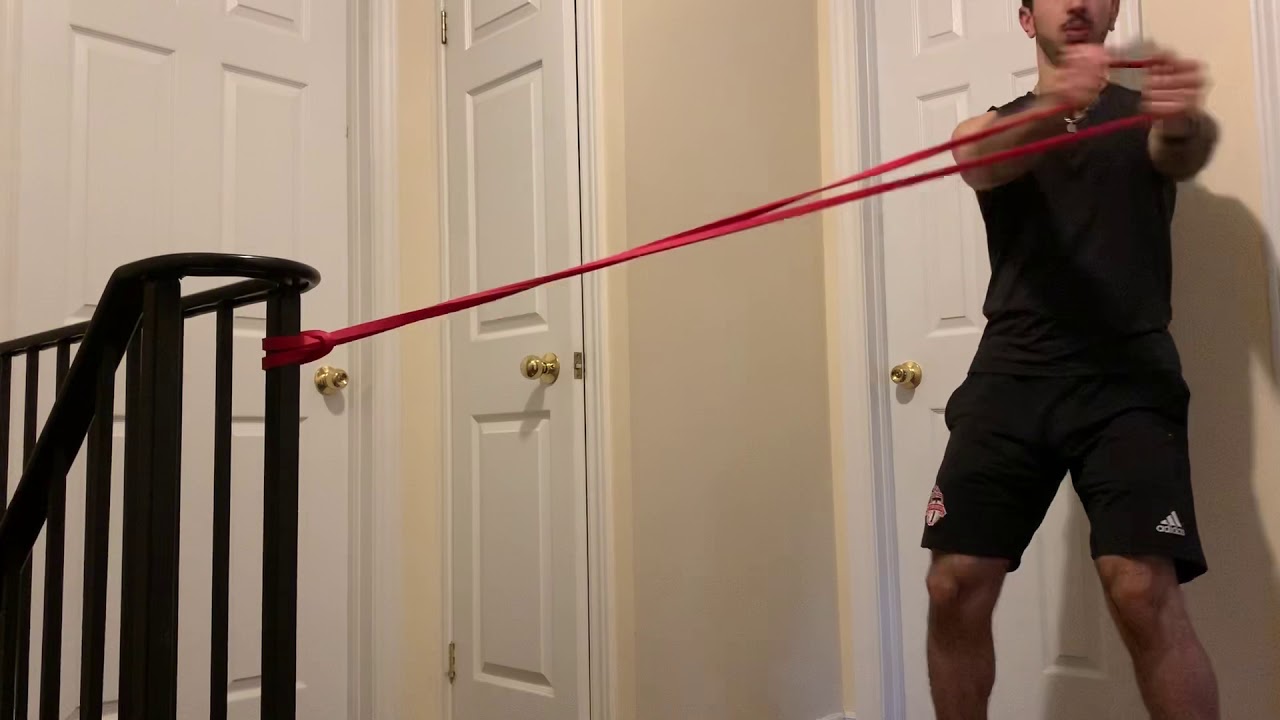Resistance Band Alternating Transverse Rotations - YouTube