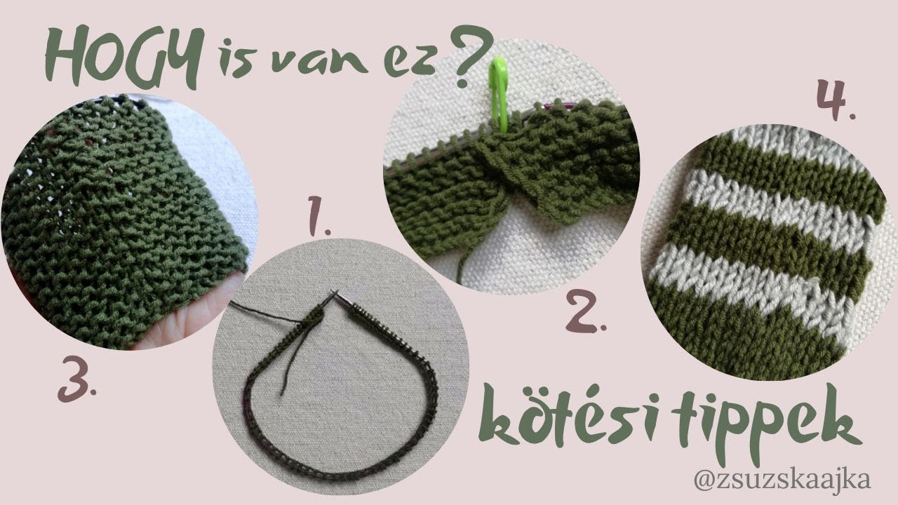 Kötési "okosságok" / Knitting hacks - YouTube