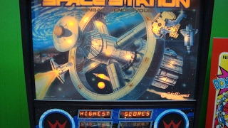 Space Station Pinball Machine Williams 1987 SOLD 1987 Williams Space