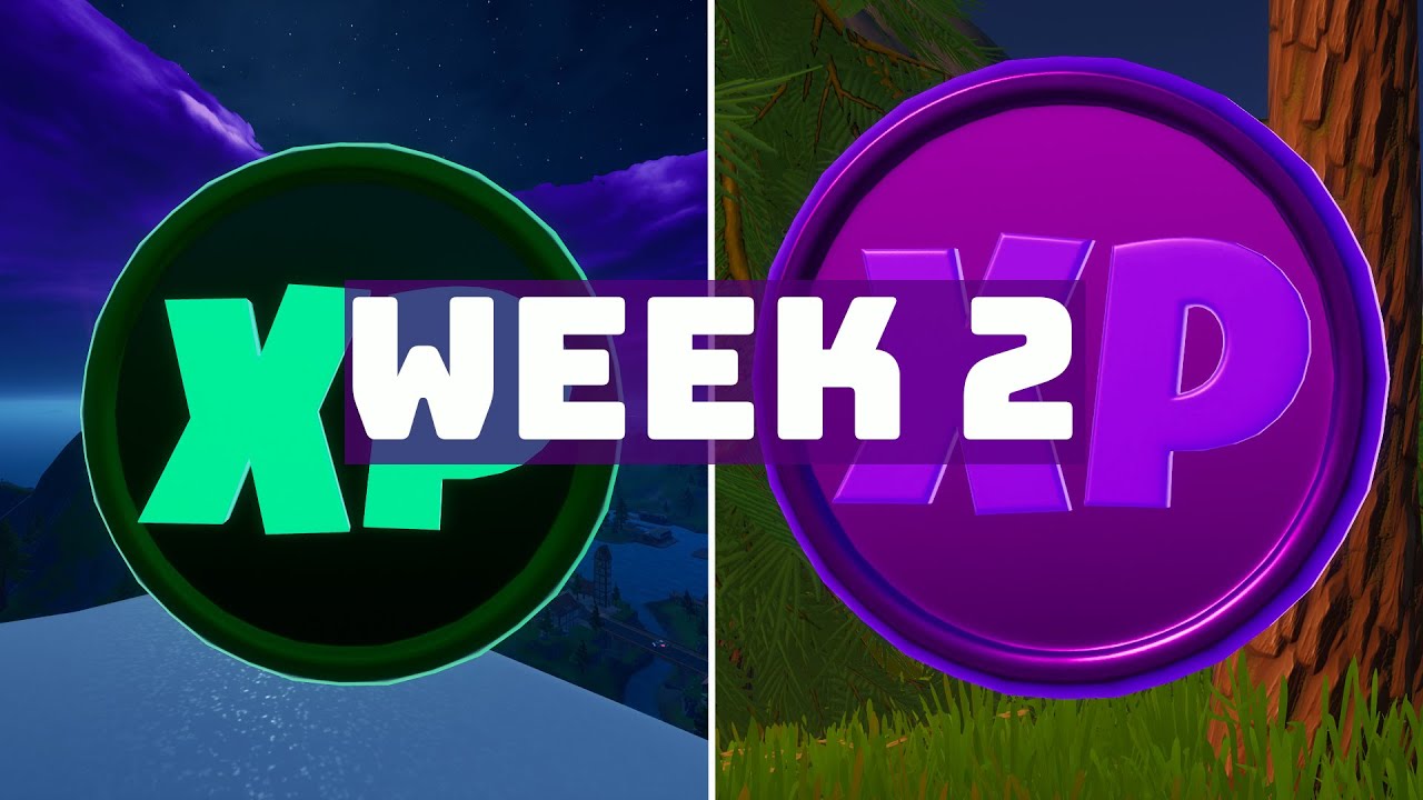 ALL XP COIN LOCATIONS WEEK 2 - Green & Purple Coins - 81.200 XP ...