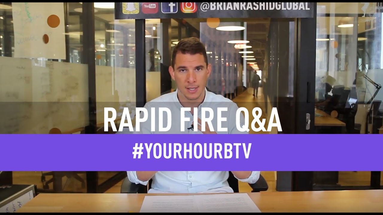RAPID FIRE Q&A WITH BRIAN RASHID - YouTube