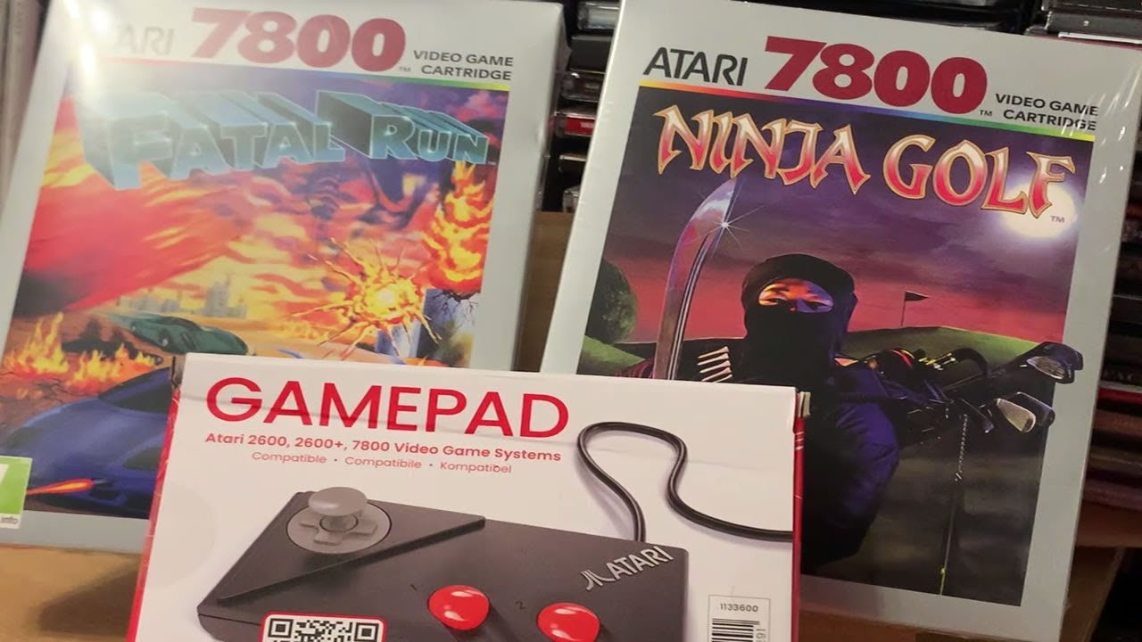 2 nieuwe Atari 7200 Games en gamepad in 2024 (Fatal Run en Ninja Golf ...