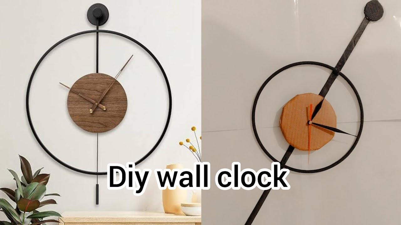 DIY To Make Beautiful Crafty Wall Clocks | Living Room Decor - YouTube
