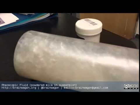 Rheoscopic Fluid (powdered mica in suspension) - YouTube