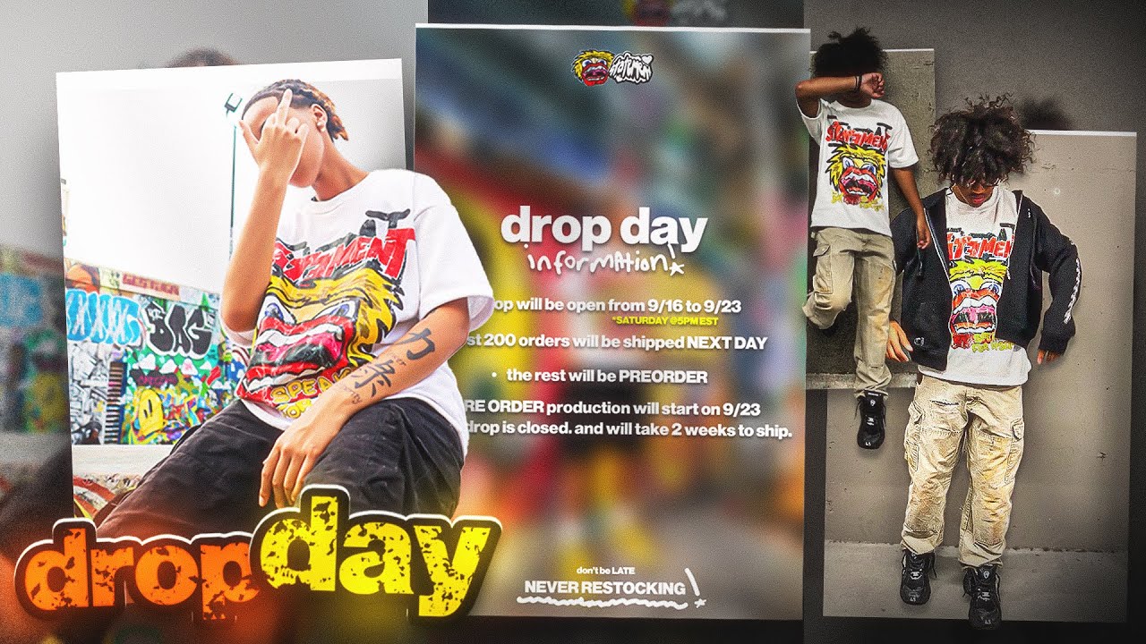 PREPARING FOR MY CLOTHING BRAND'S FIRST PREMADE DROP | STATEMENTBRANDD ...