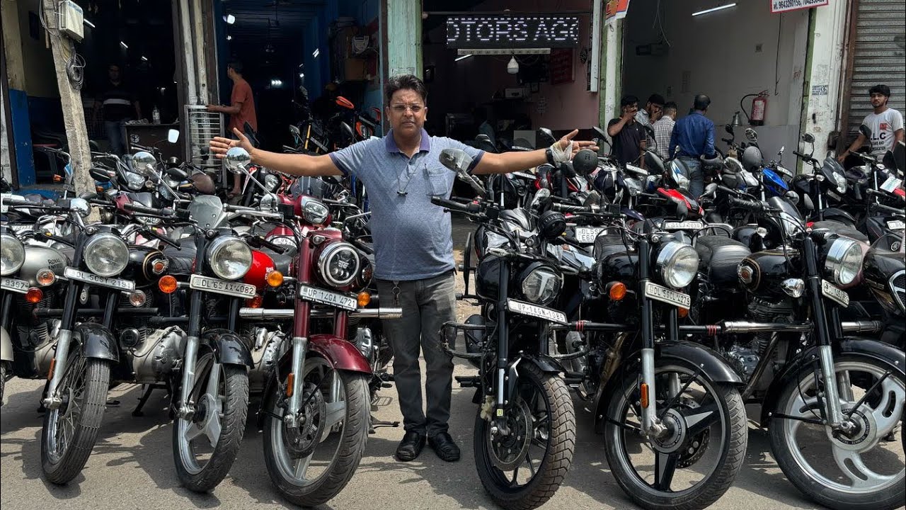 🔴दिल्ली ki Best Second Hand Bikes Market Bullets || Bikes || Scooters ...