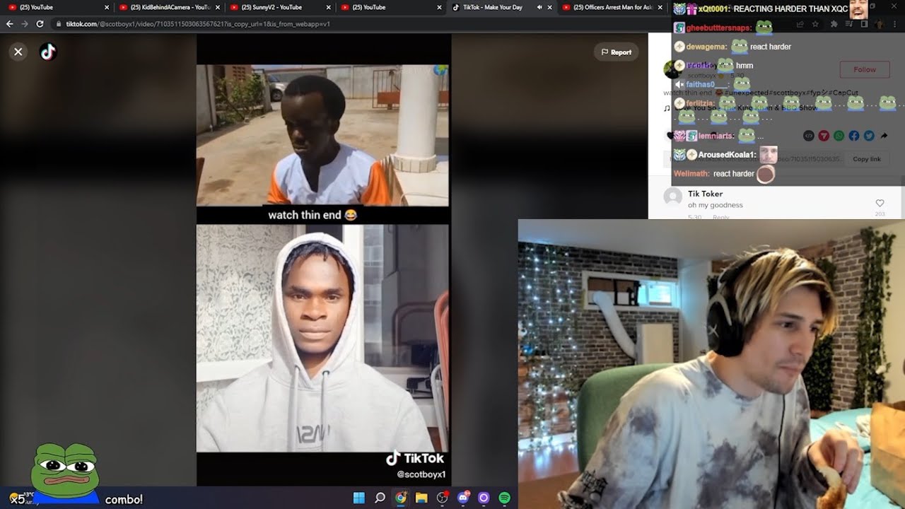 xQc Finds Out About TikTok Reaction Videos - YouTube