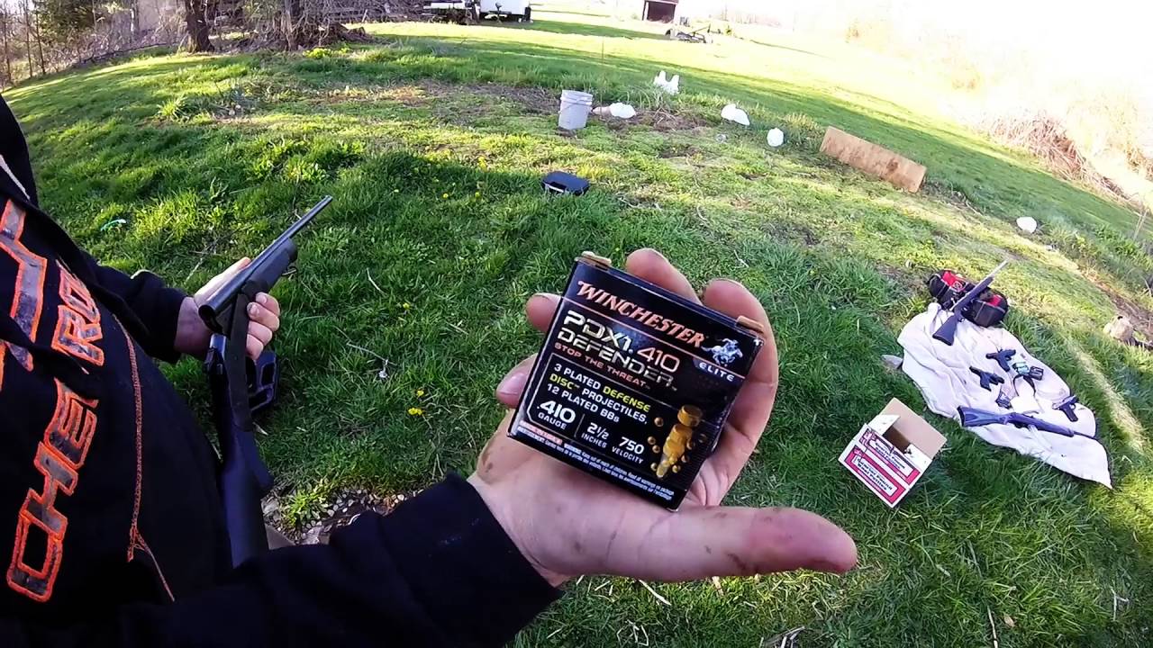 .410 Shotgun Home Defense Loads | Grouping on plywood - YouTube