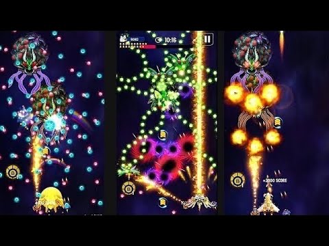Rocket studio || USS Hunter vs boss 14 to 15 || Galaxy Attack || Space ...