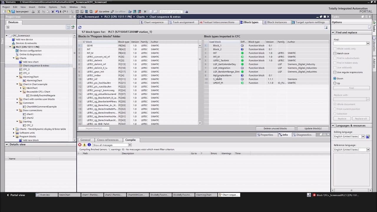 Effizientes Engineering mit Continuous Function Chart (CFC) - YouTube