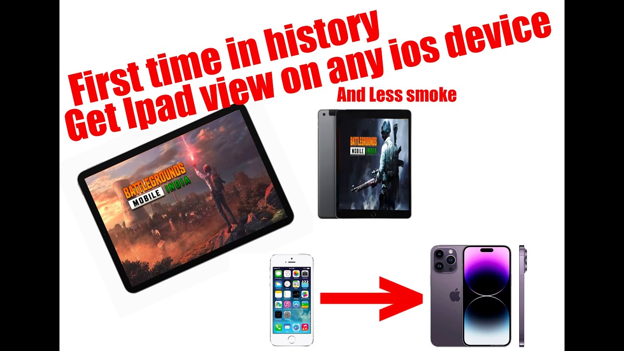 Ipad view on any ios device #ipad #ipadviewbgmi #iphone #bgmi #ipados # ...
