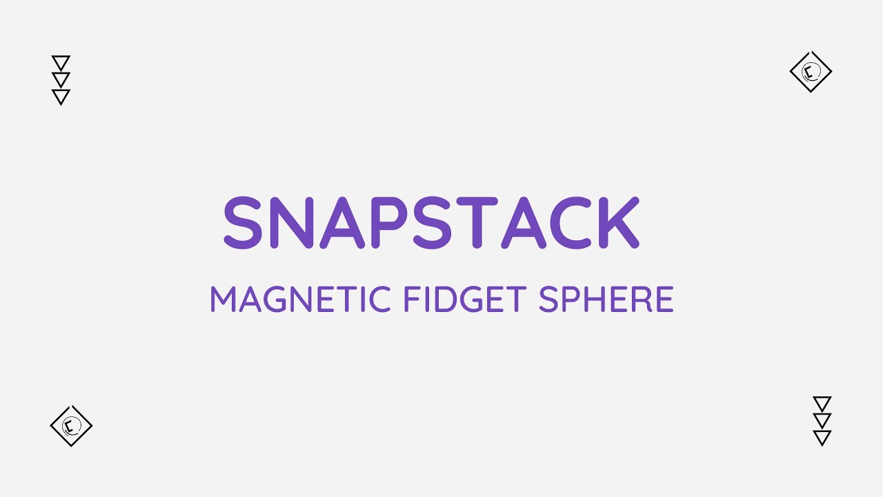SnapStack Magnetic Fidget Sphere by Fly Kids - YouTube