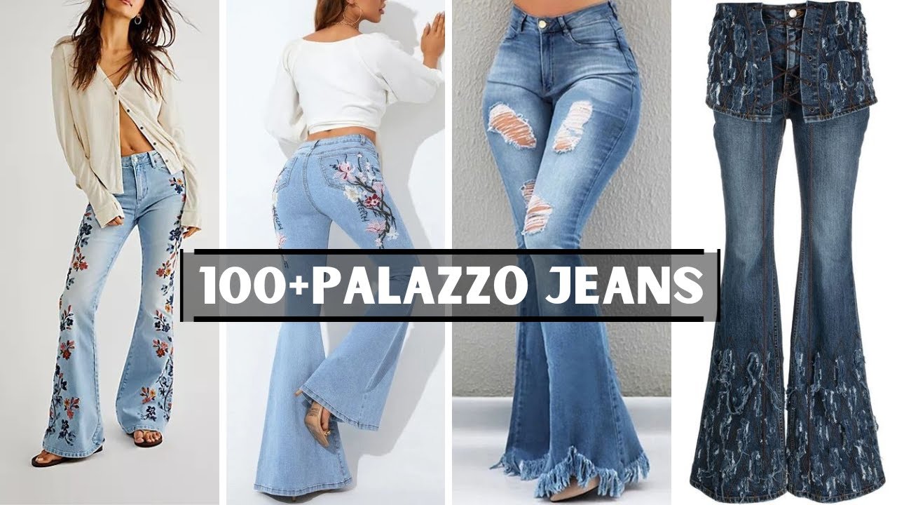 100+ Stylish Palazzo Jeans Ideas For Women | Elevate Your Wardrobe with ...