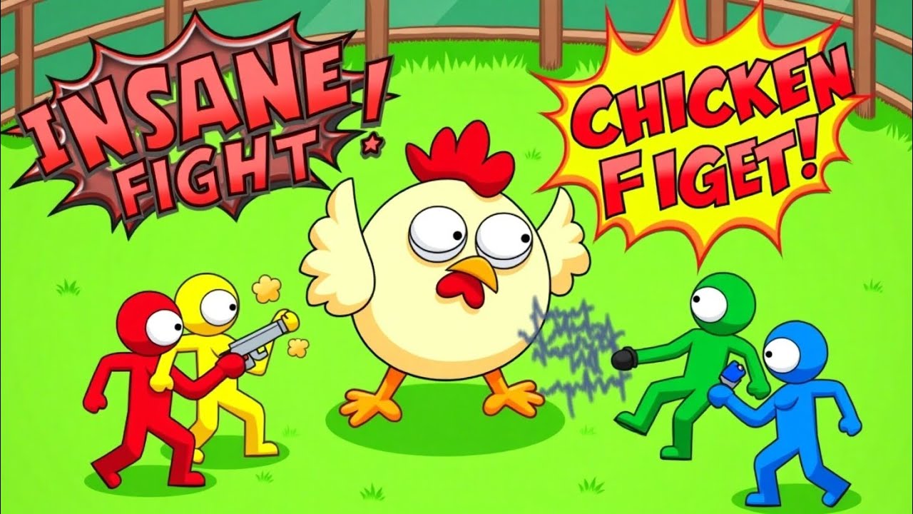 INSANE Stickman Party LIVE! This Chicken Fight Will Make You Cry ...