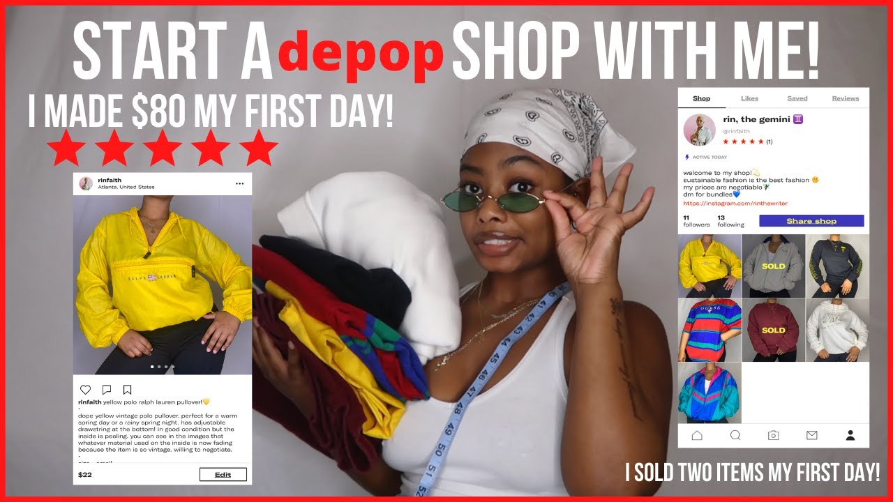 START A DEPOP SHOP WITH ME! - YouTube
