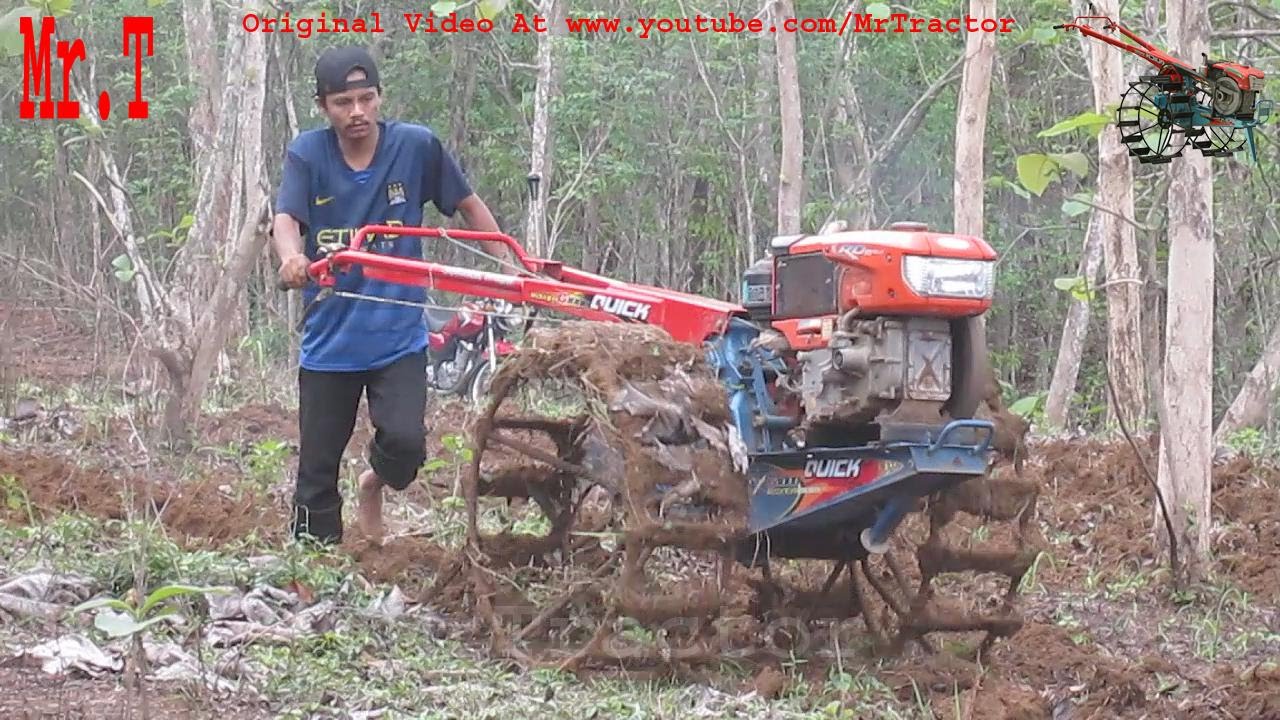 Quick G1000 Boxer Two Wheel Tractor First Drive - YouTube