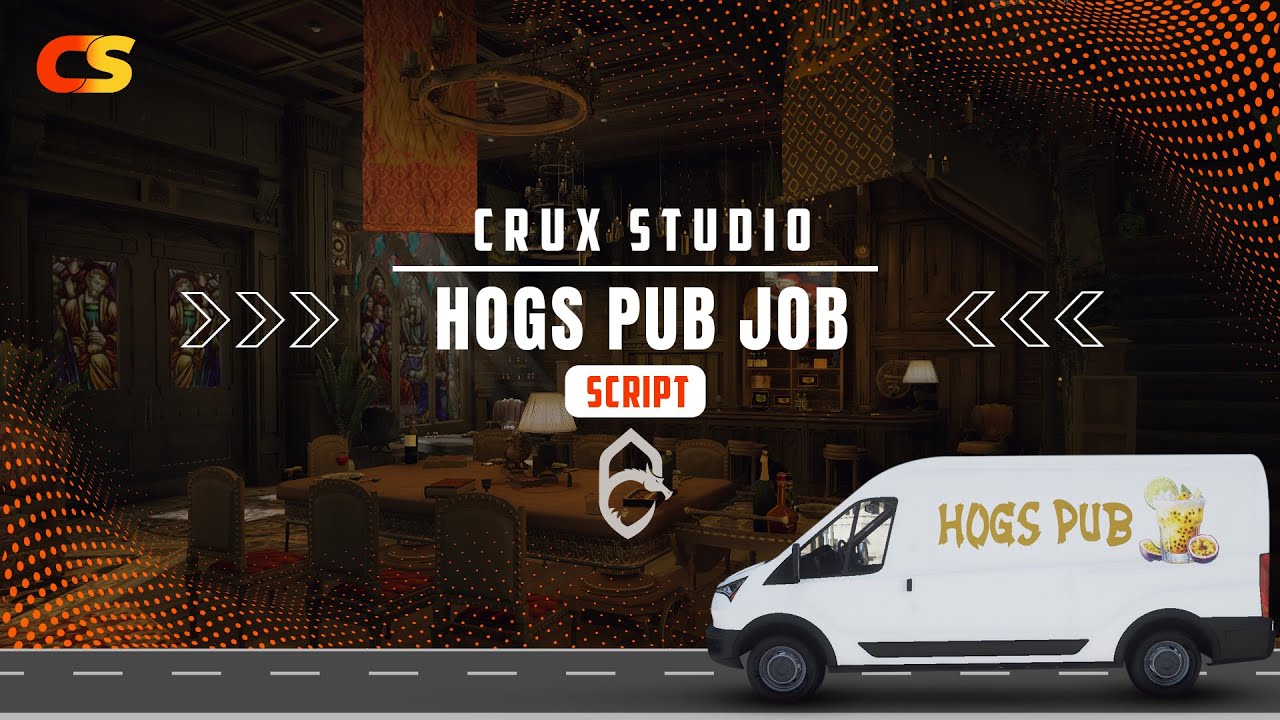 [ QBCORE / QBOX / ESX ] HOGS PUB JOB SCRIPT | FIVEM | TEBEX | CRUX STUDIO - YouTube