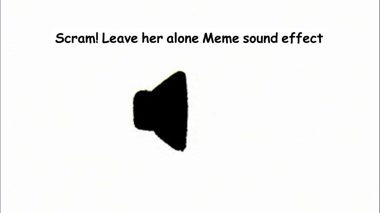 Scram! Leave her alone Meme sound effect - YouTube