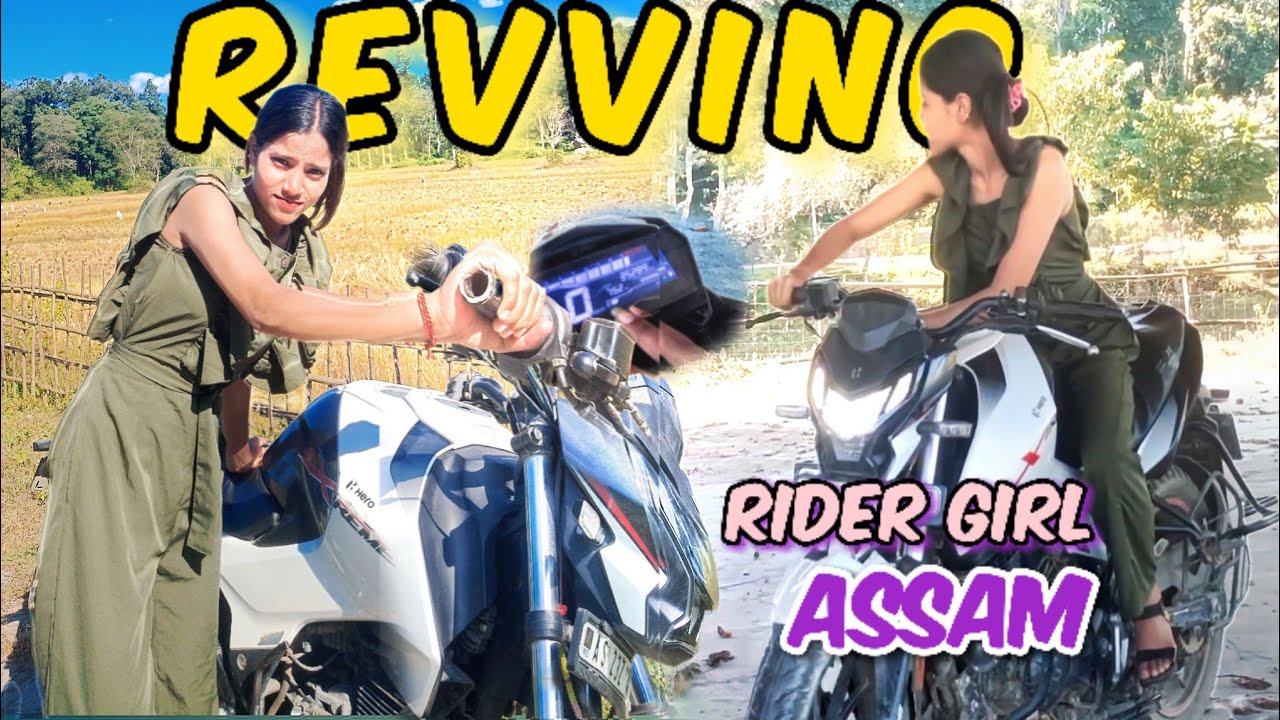 Bike Revving In Open Home || Bike RPM || Xtreme Biker Girl - YouTube