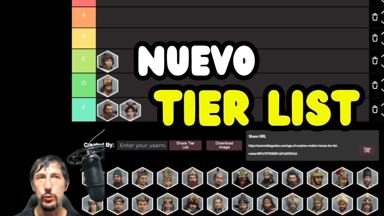 Age of Empires Mobile / Nuevo Tier List los Mejores Héroes y Heroínas ...