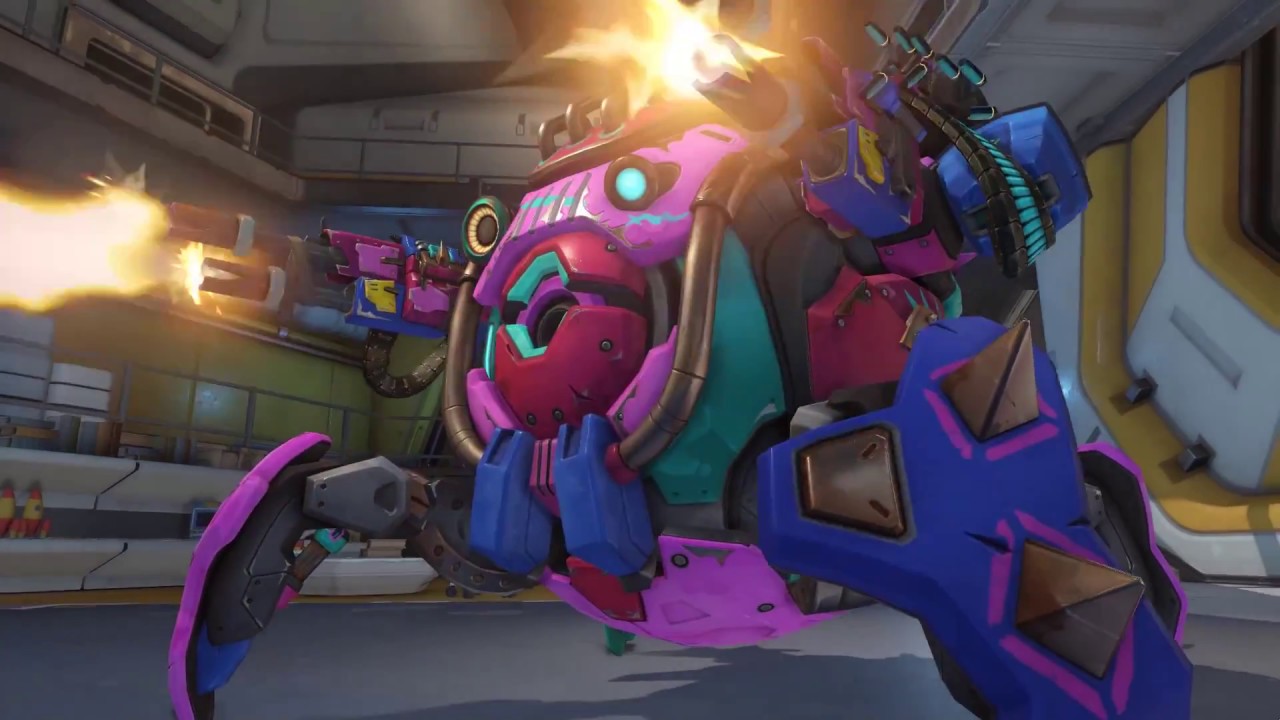 Overwatch: Hammond Highlight Intros ALL SKINS (Wrecking Ball) - YouTube