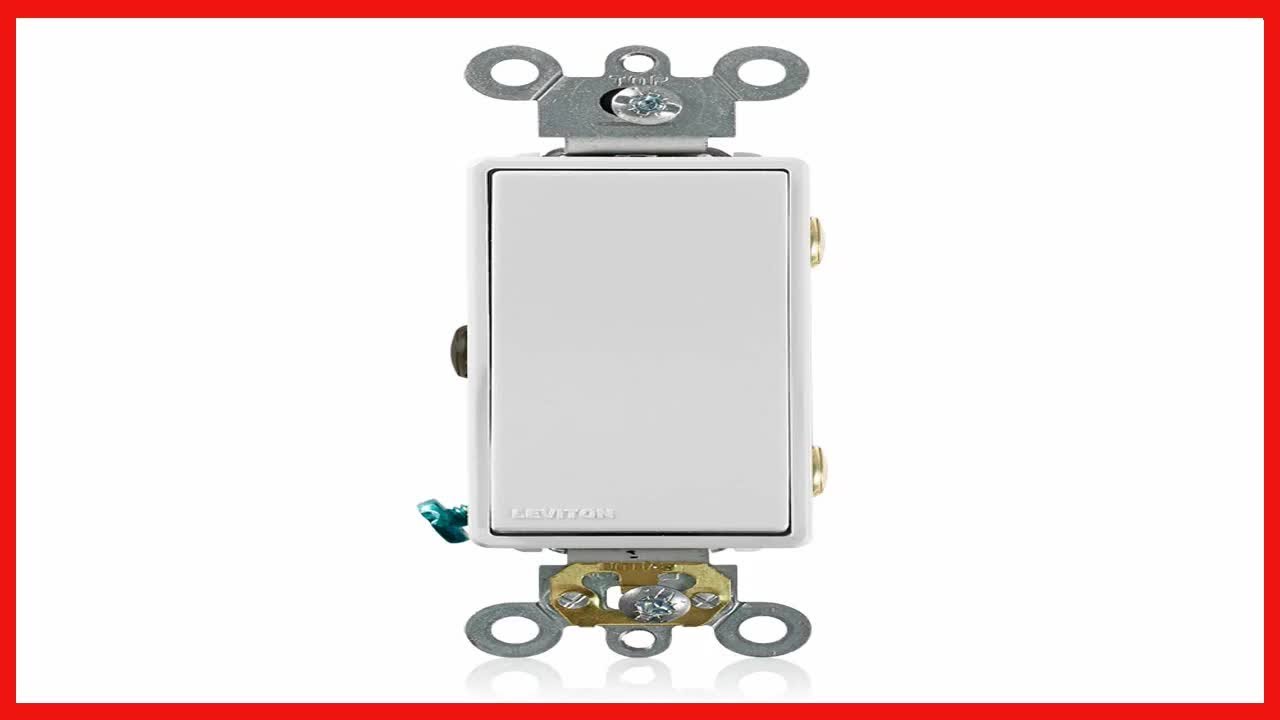 Leviton 5693-2W 15-Amp 120/277-Volt Decora Plus Rocker 3-Way AC Quiet ...