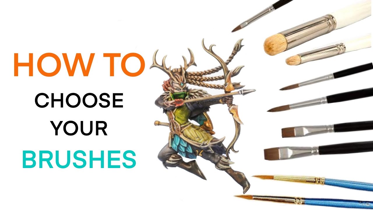 What BRUSHES to Buy for Warhammer Miniature Painting? | Simple Brush ...