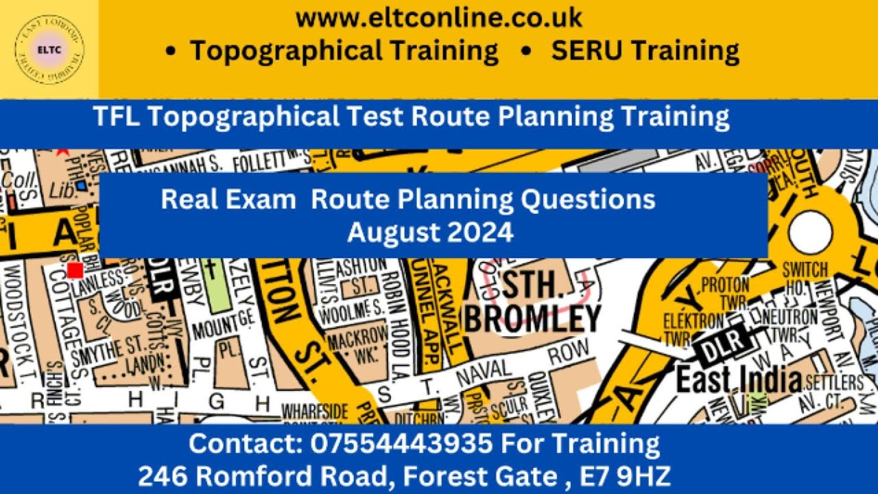 REAL Exam Route Planning Questions EXPOSED | TFL Topographical Training ...