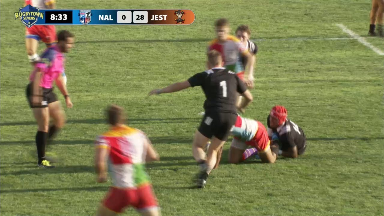 Try Time: N.A. LIONS v RAMBLIN JESTERS (Eric Naposki) RugbyTown 7s Pool ...