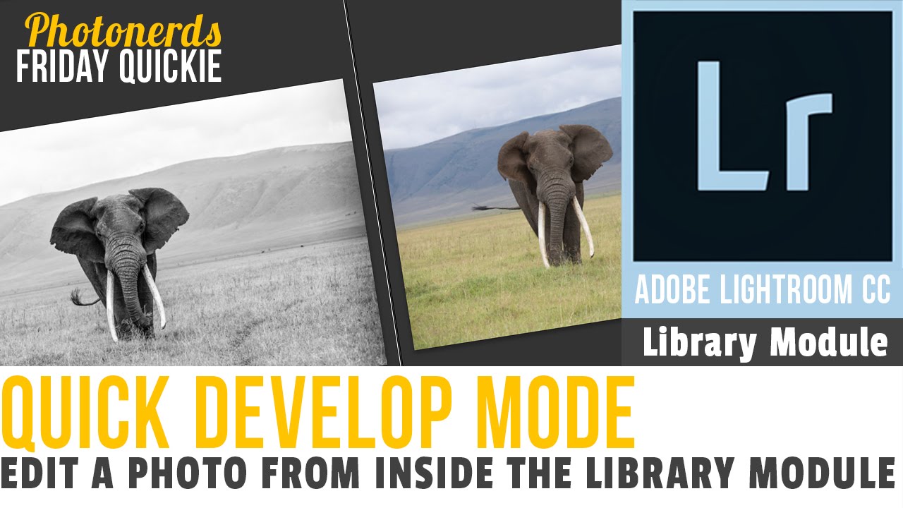The Quick Develop panel in the Library module of Lightroom - YouTube