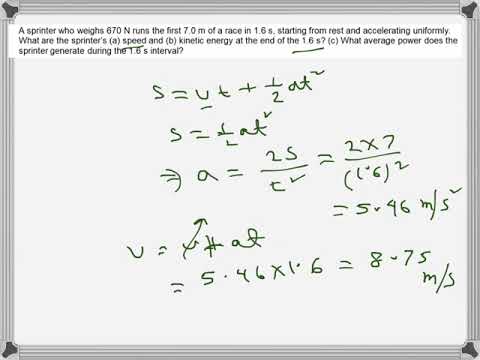 Physics: Work and Energy (problem example) - YouTube