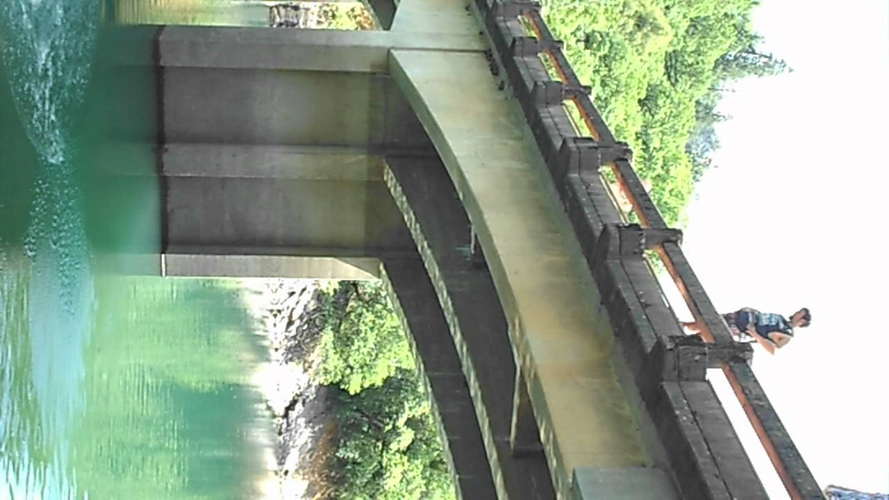 Corey Backflips 40 foot bridge - YouTube