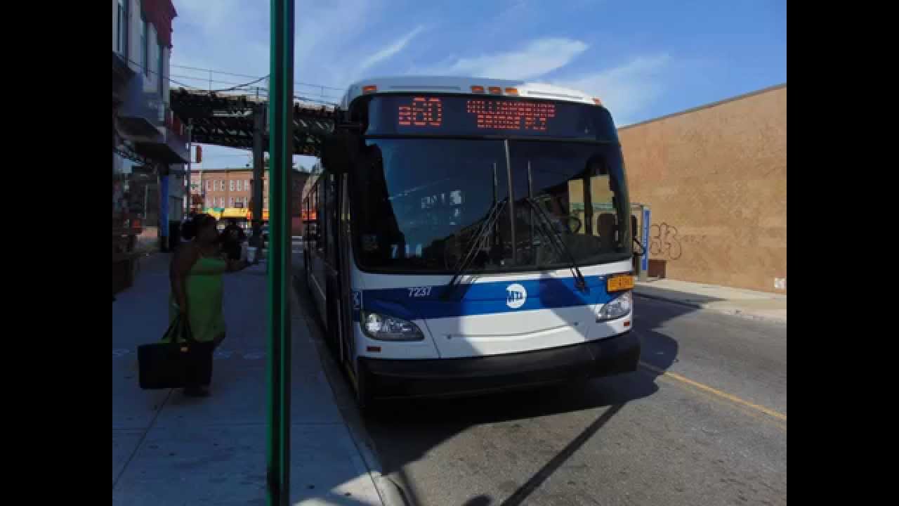 Sound recording of XD40 7237 on a Williamsburg Bridge Plaza-bound B60 ...