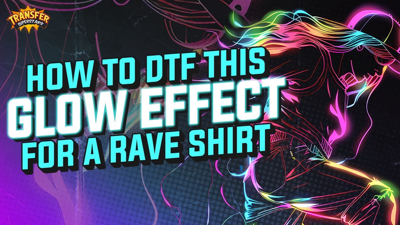 Glow Effect DTF T-Shirt Printing: Black Knockout Halftone + Giveaway ...