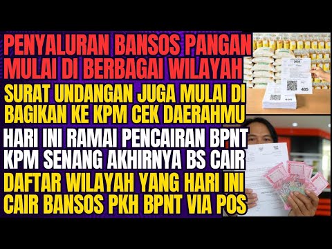 BERAS DAN MIGOR MULAI DI SALURKAN DI BERBAGAI WILAYAH, BANSOS BPNT VIA POS CAIR